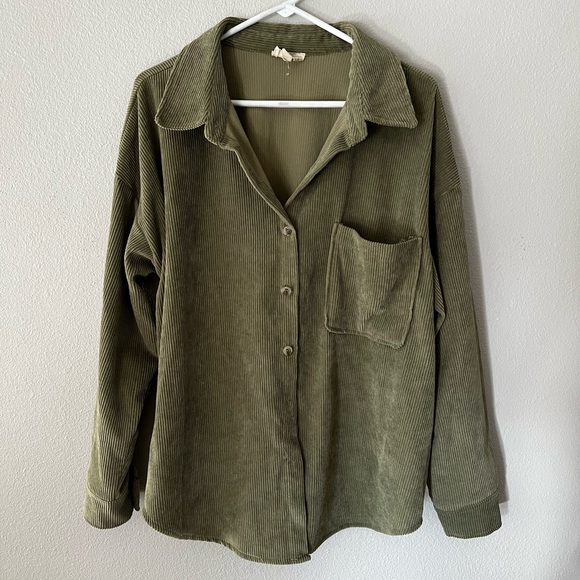 Perch | Tops | Plus Size Corduroy Shirt Jacket X | Poshmark